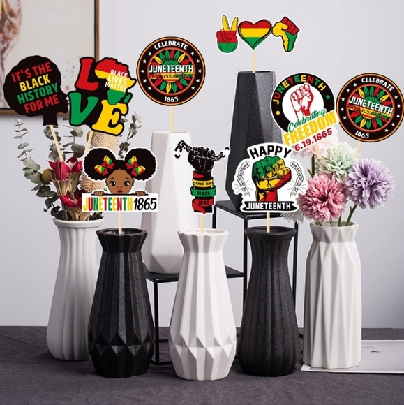 Party Supplies | 36 Pcs Juneteenth Table Centerpiece Andor Photo Props ...
